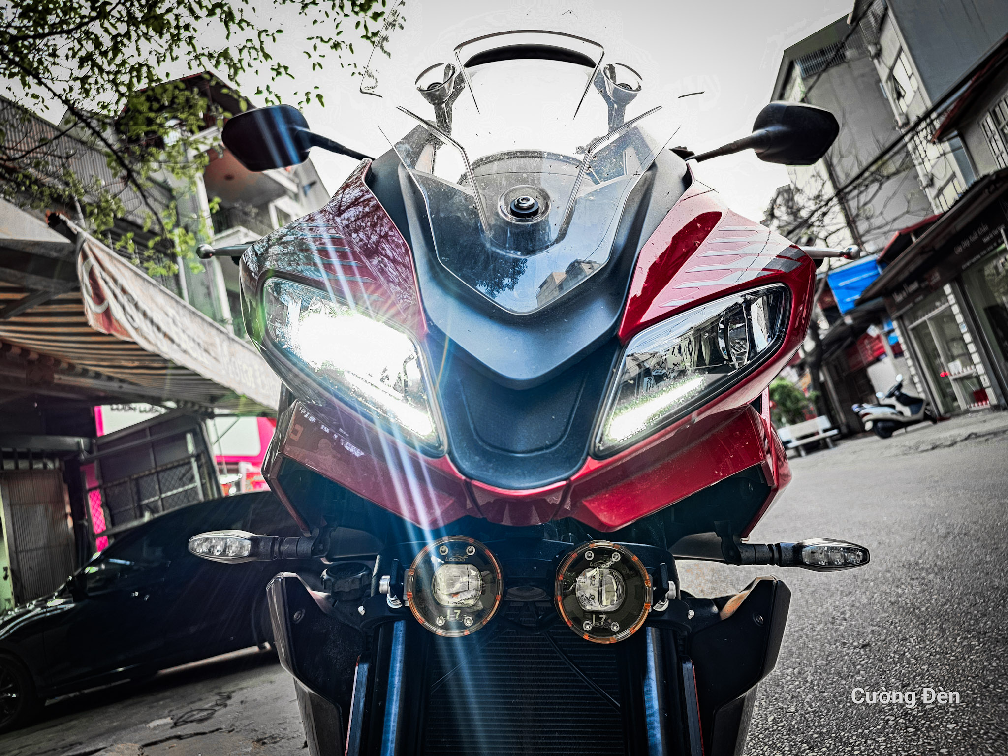 Triumph Trident 660 Độ LOBOO L7 150W | Lắp Giảm Sóc, Auto Passing, BH ...